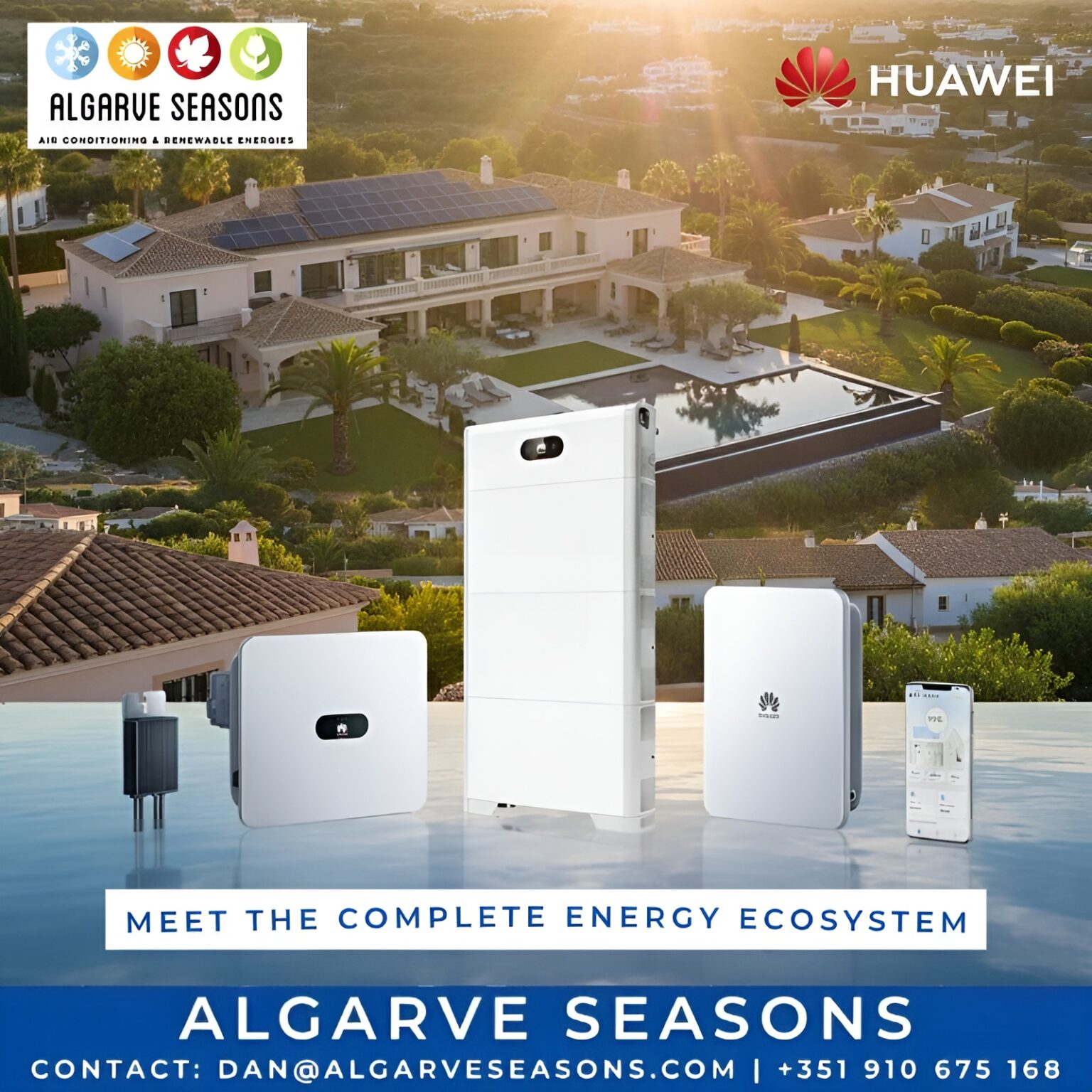 Huawei FusionSolar in Algarve | Smart Solar by Algarve Seasons